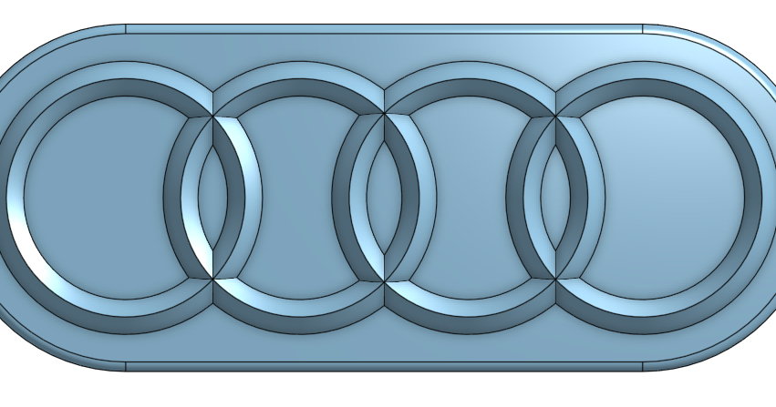 Audi Logo by David S | Download free STL model | Printables.com