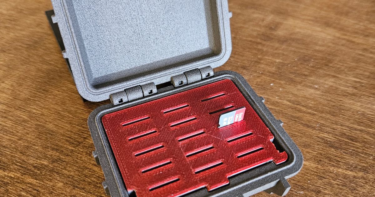 Micro SD Card Insert for Formlabs Peli by EMN | Download free STL model ...
