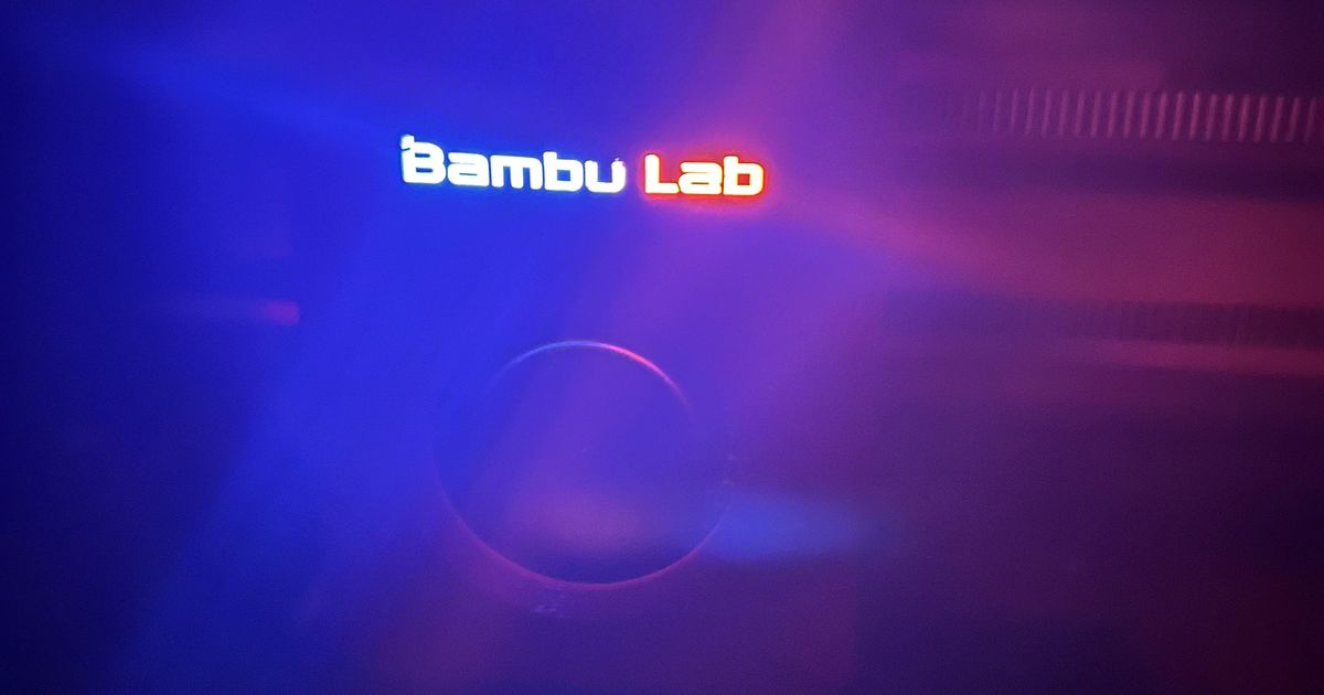 Bambu Lab Turn on the Logo X1 Button by TheTexMech | Download free STL ...