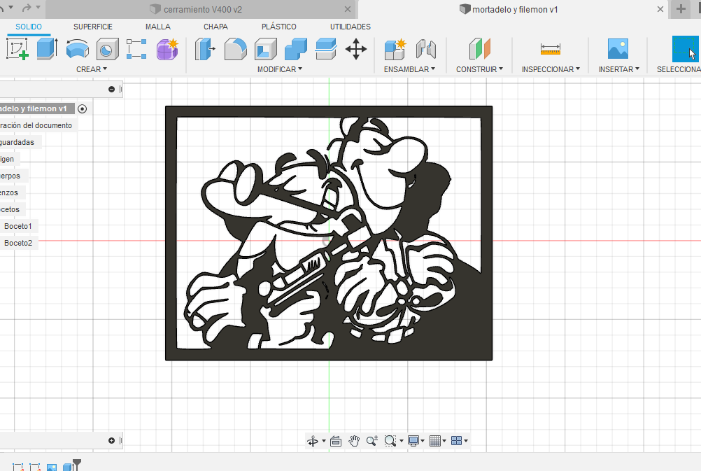 cuadro en relieve de mortadelo y filemon by worldcat_3d | Download free ...