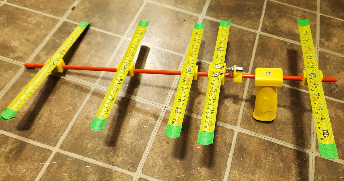 UHF Yagi-Uda antenna from fiberglass rod 8mm by Miaoucat | Download ...