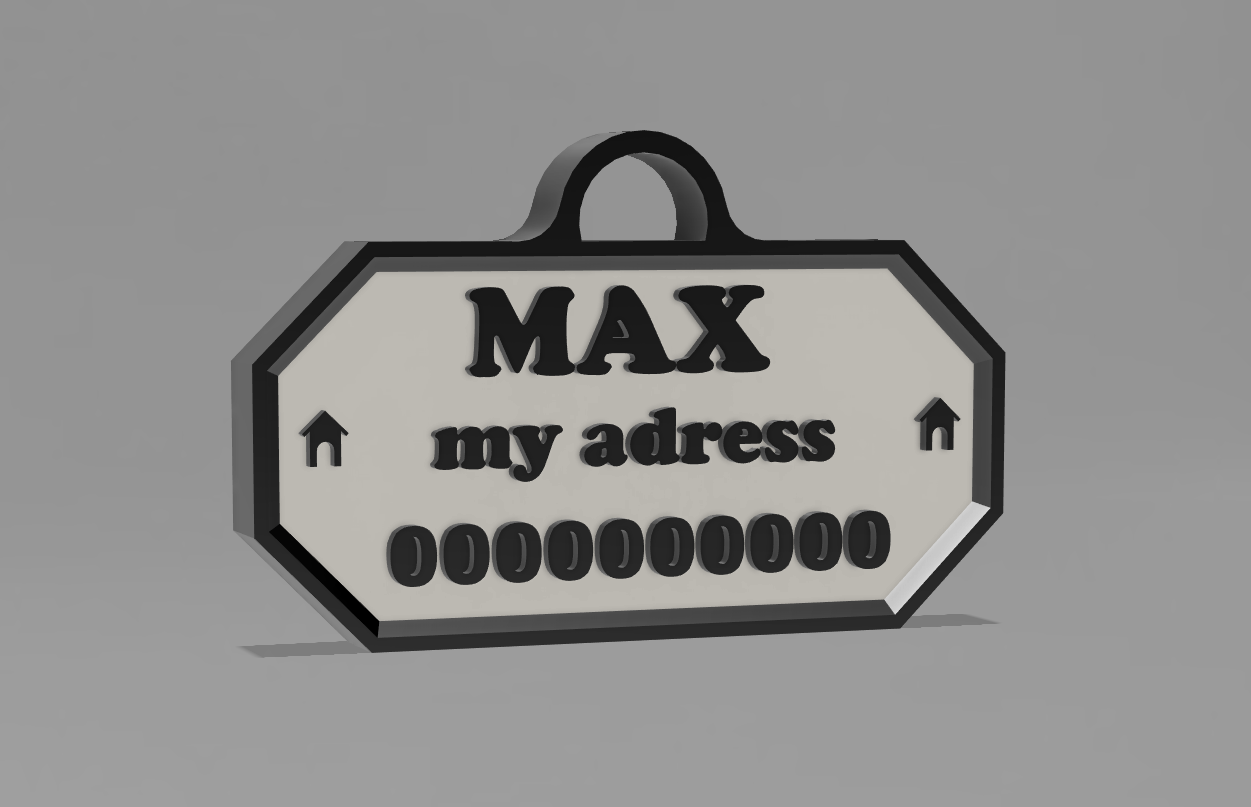 simple dog tag by MMC-Design | Download free STL model | Printables.com