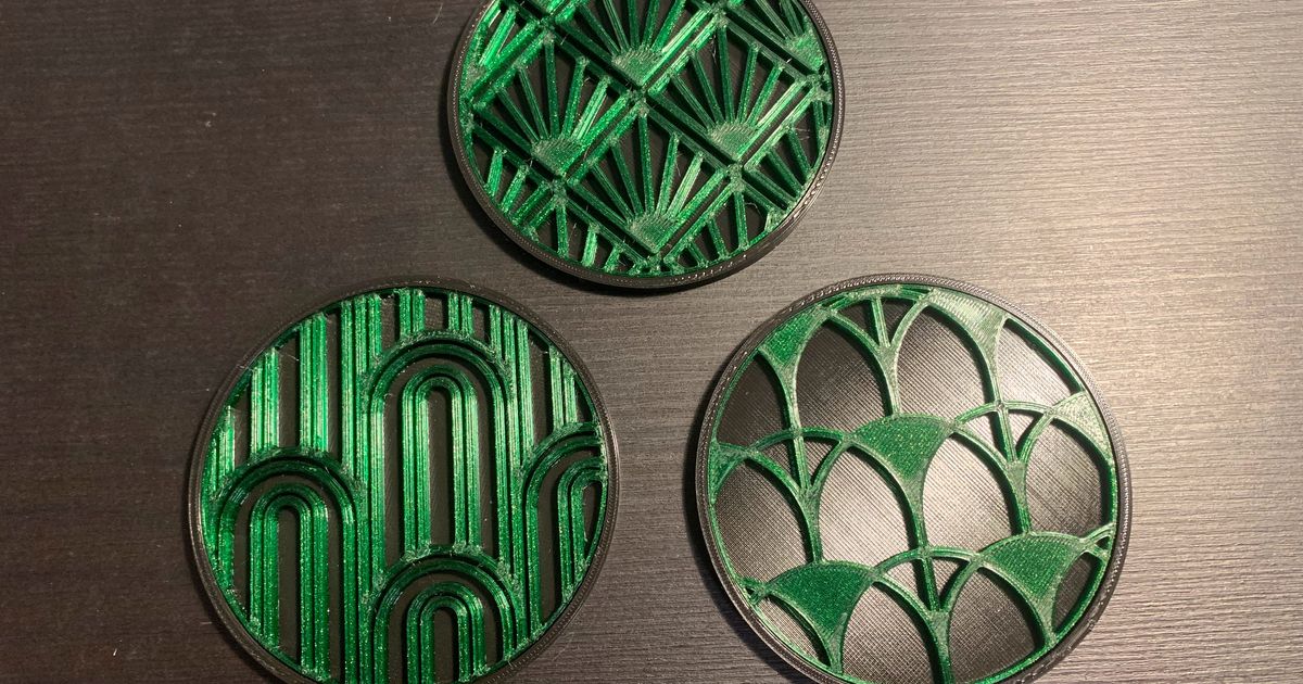 Art deco coaster designs (for Xavier Faraudo's Geo-parametric coasters ...