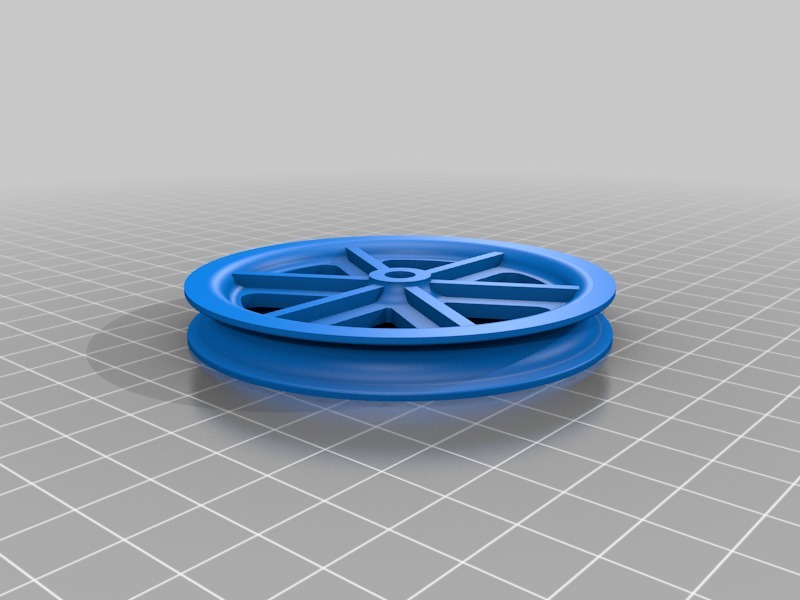 rope pulley 80mm cast iron style by TauchtNix | Download free STL model ...