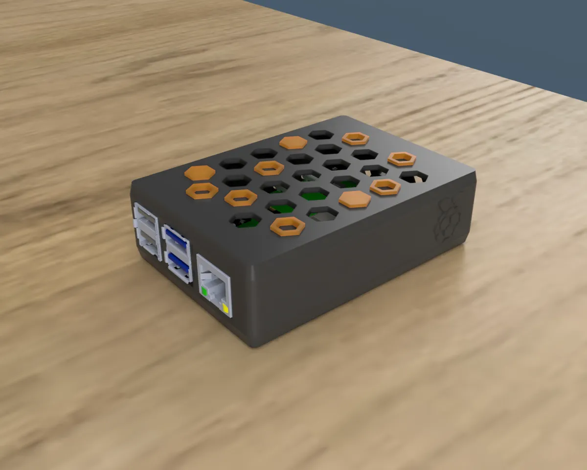 Raspberry Pi 4B/Octoprint Honeycomb case by JayCee09 | Download free ...