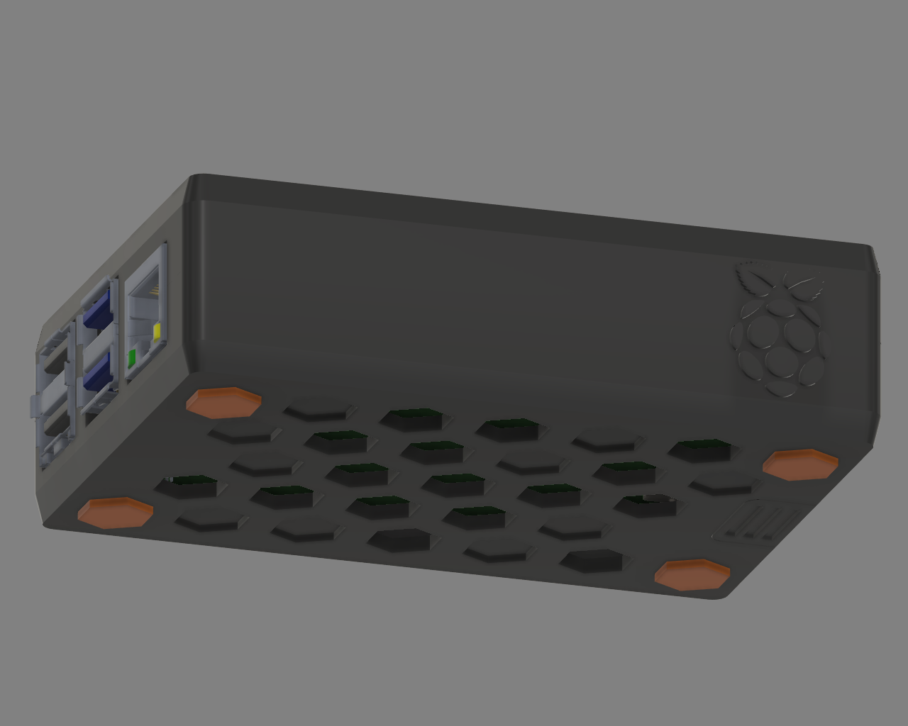 Raspberry Pi 4B/Octoprint Honeycomb case by JayCee09 | Download free ...