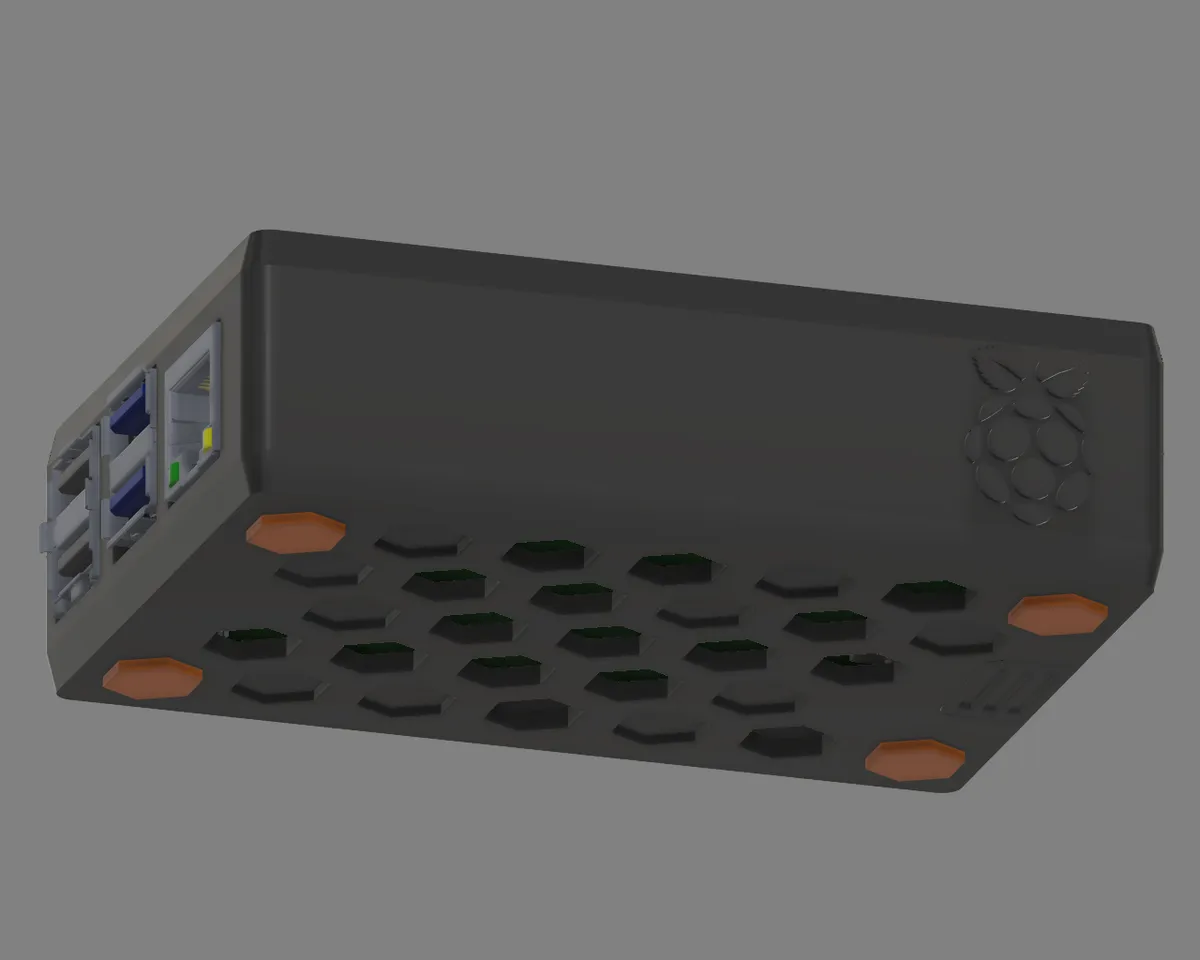 Raspberry Pi 4B/Octoprint Honeycomb case by JayCee09 | Download free ...