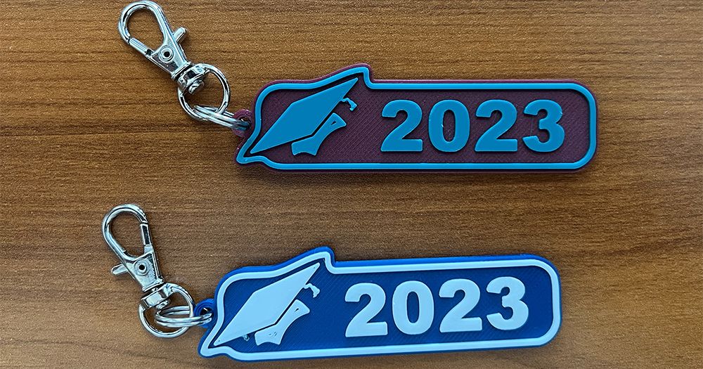 2023 Graduation Key Chain by ironfan72 | Download free STL model ...