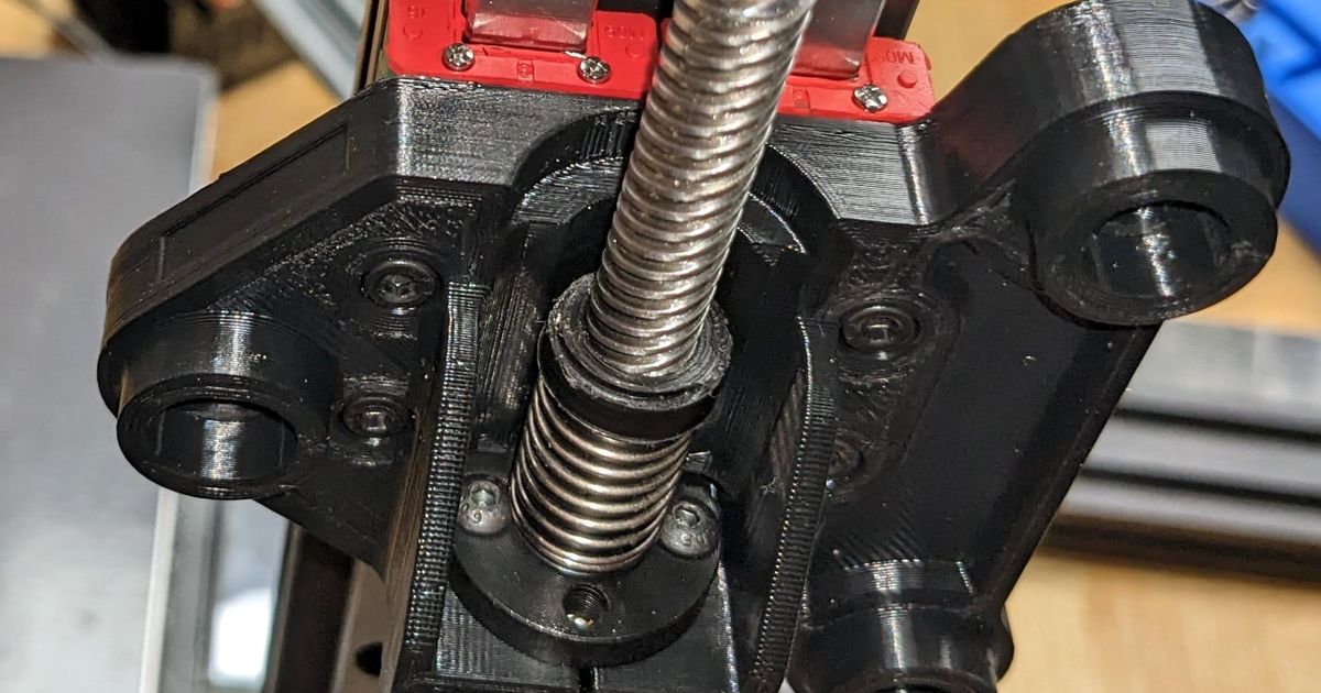 LMaker KP3S Linear Mod Support For Delrin Anti-Backlash Nut by Joe ...