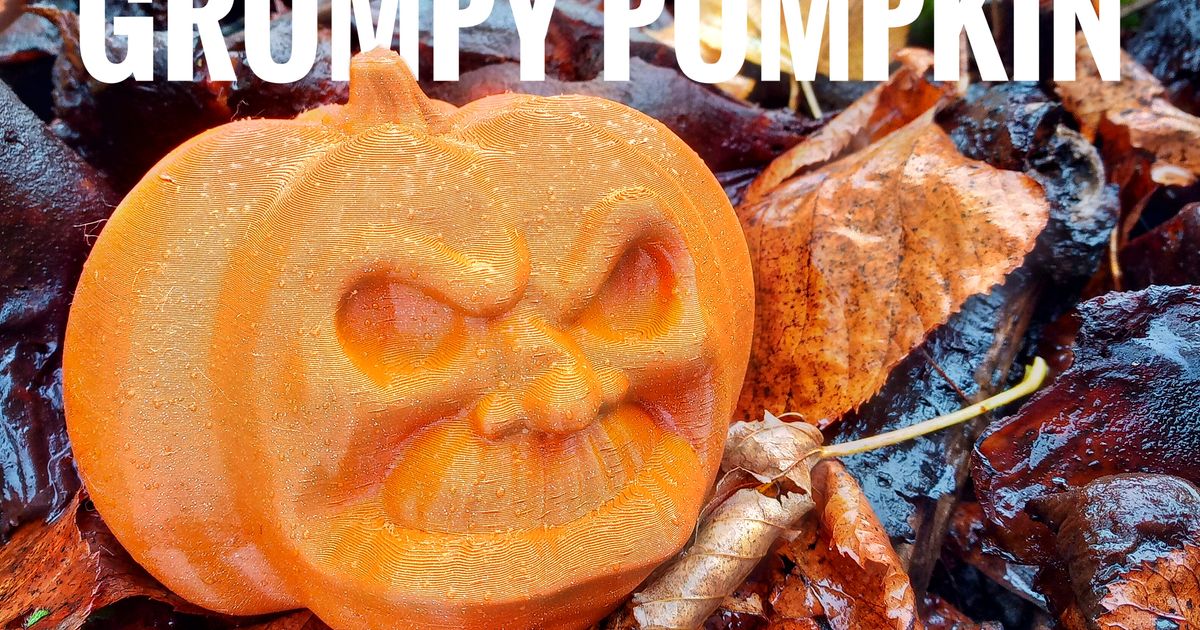 Grumpy Pumpkin by Bugman_140 | Download free STL model | Printables.com