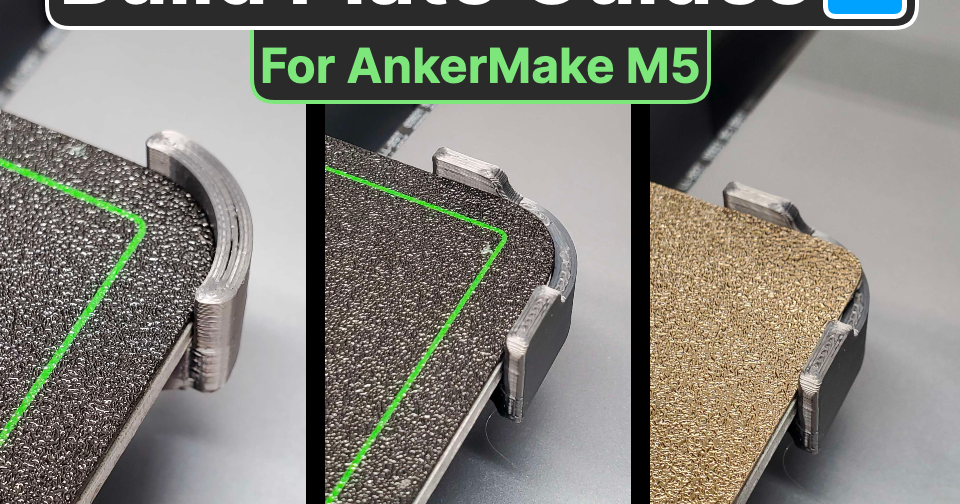 AnkerMake M5 rounded/square build plate guides por Thisfact | Descargar modelo STL gratuito ...