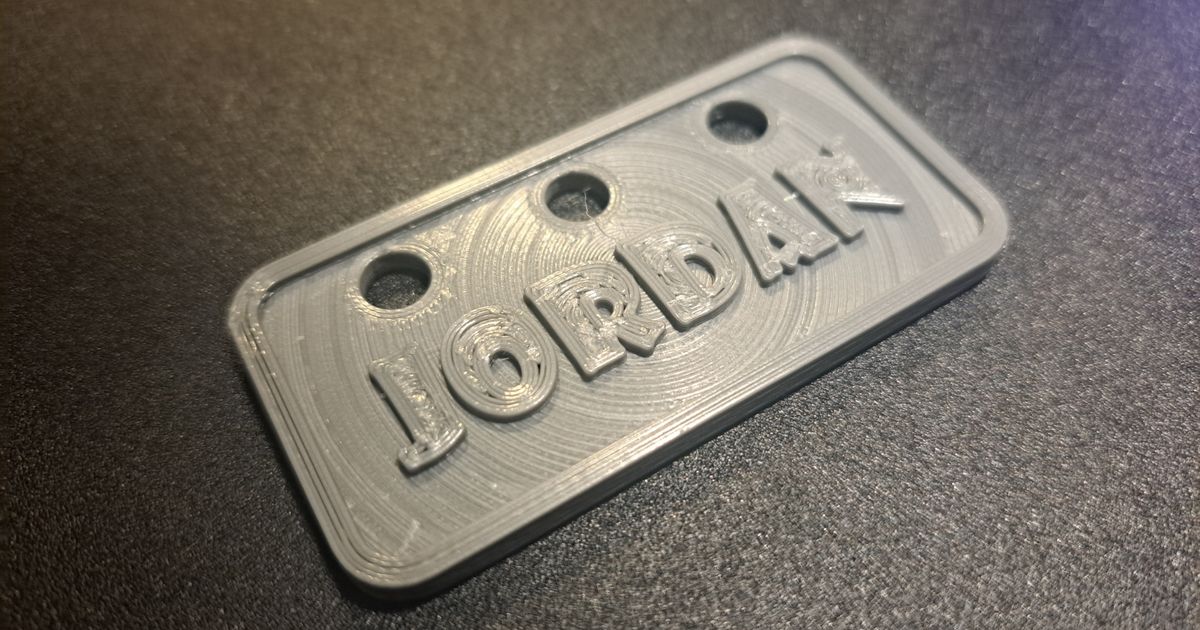 Zip-Tie ID Badge by Weedy Splinter | Download free STL model ...