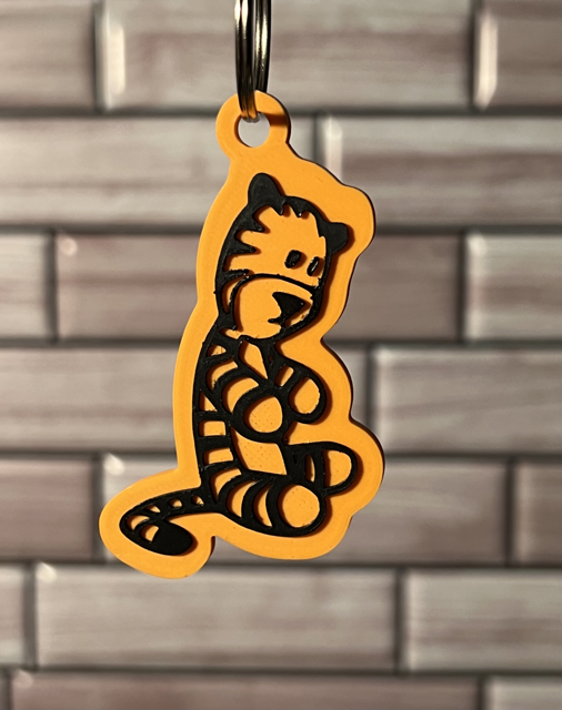 Calvin and Hobbes Stuffed Tiger Keychain V2 by Al Makes Stuff ...