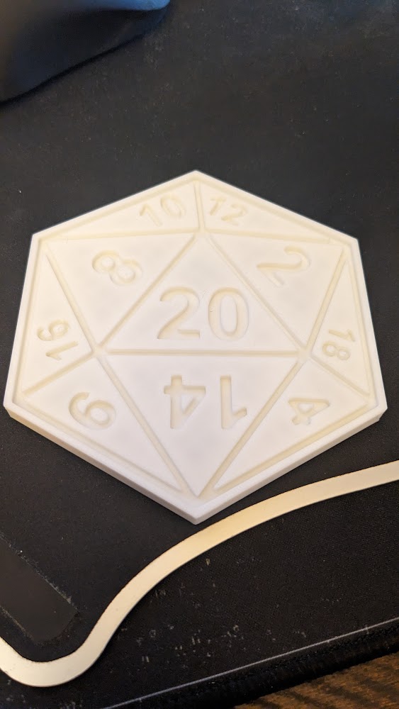 Dungeons and Dragons D20 Coasters by Cornbread | Download free STL ...