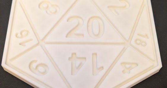 Dungeons and Dragons D20 Coasters by Cornbread | Download free STL ...