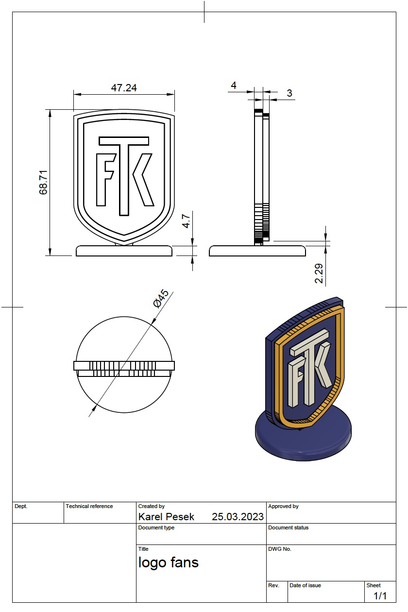 Nové logo FK Teplice - malé by FK Teplice | Download free STL model ...