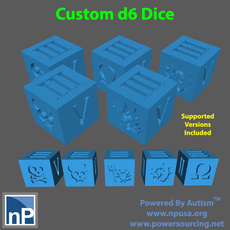 d6 Dice Variants, pack 1 by np-dev | Download free STL model ...