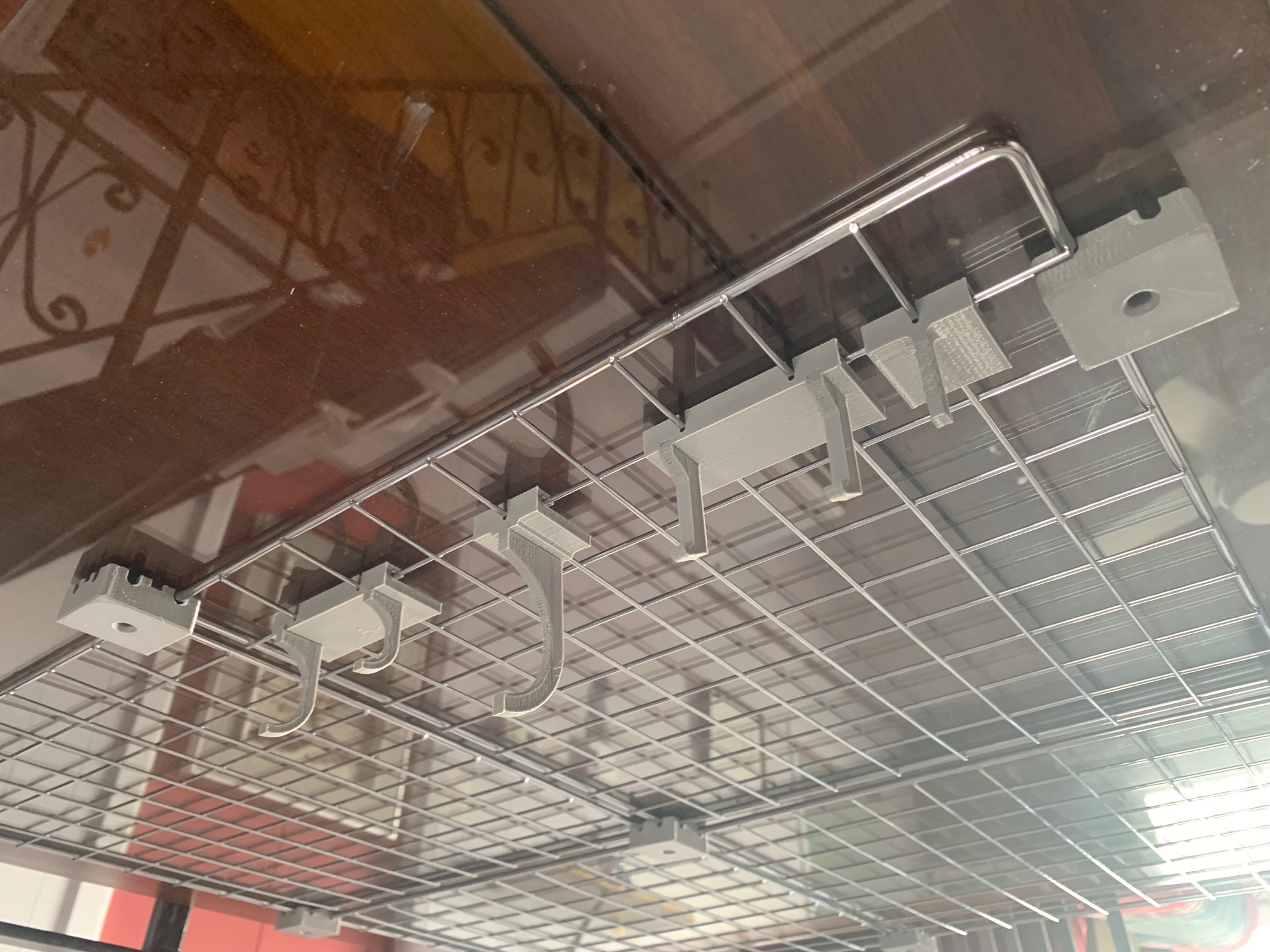 Metal grid wire tool support system / wall support by Nano | Download ...