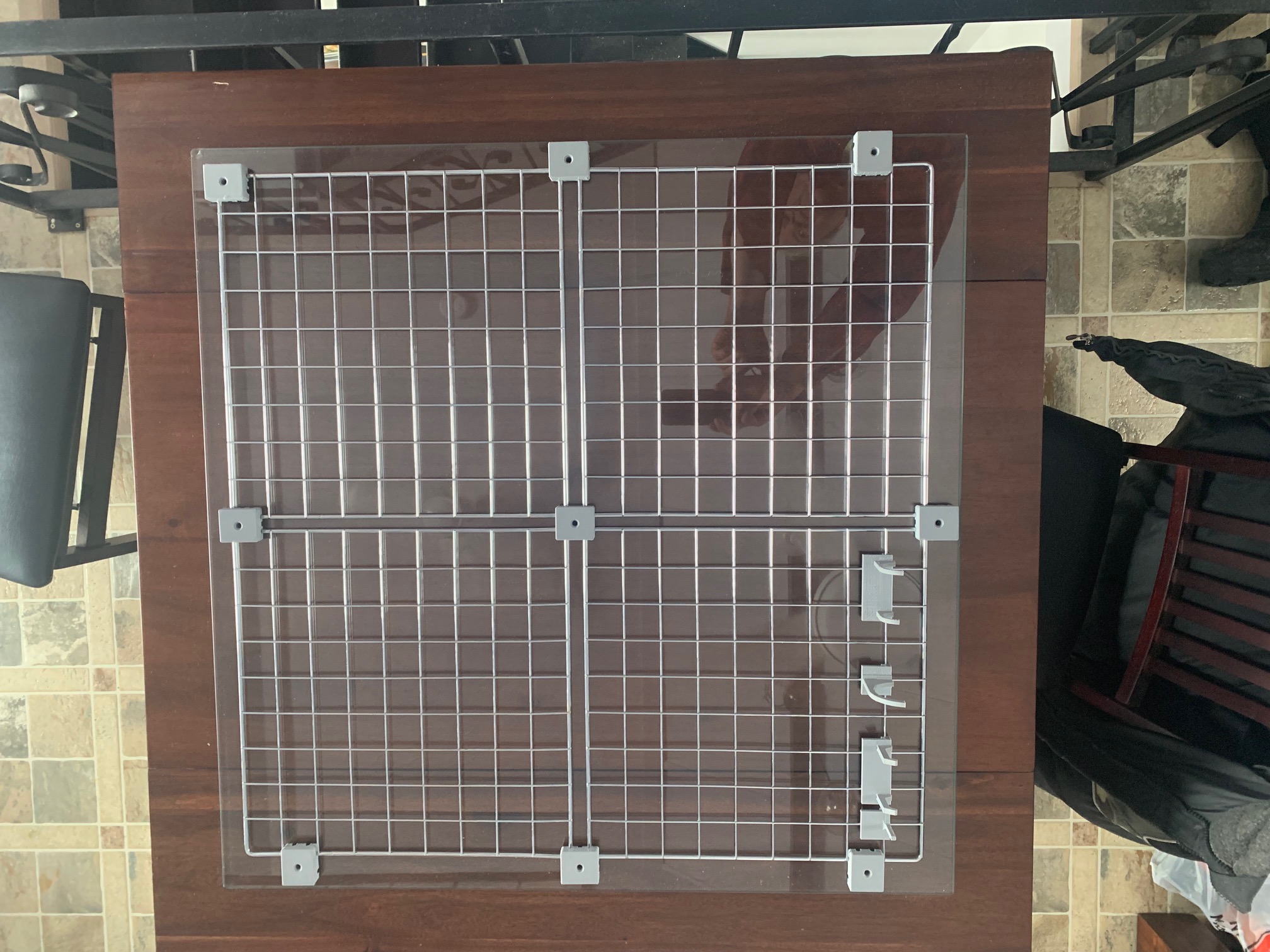 Metal grid wire tool support system / wall support by Nano | Download ...