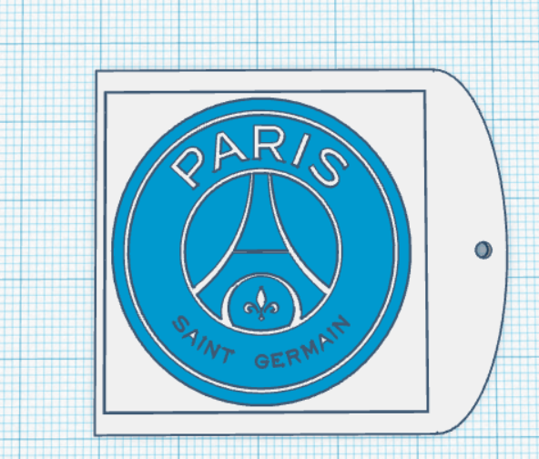 Paris Saint-Germain pendant by Dominik Hrubý | Download free STL model ...