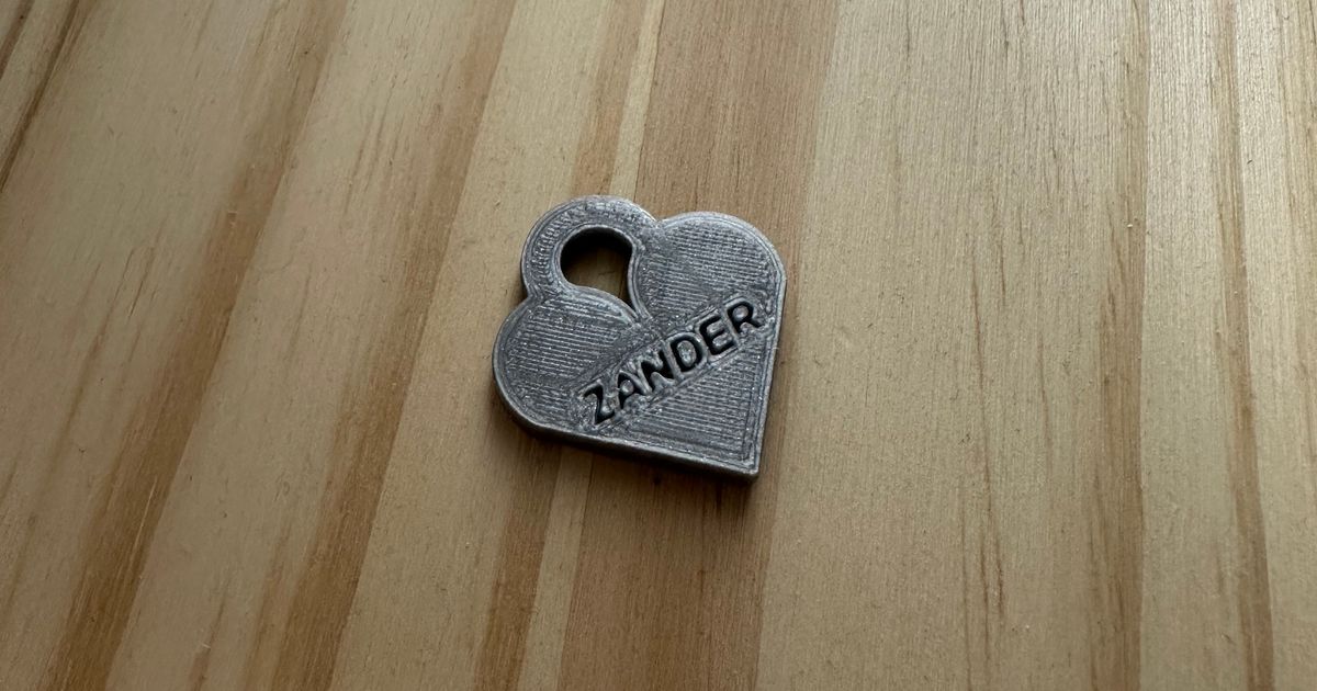 dog/cat tag heart by MOTOFAB | Download free STL model | Printables.com