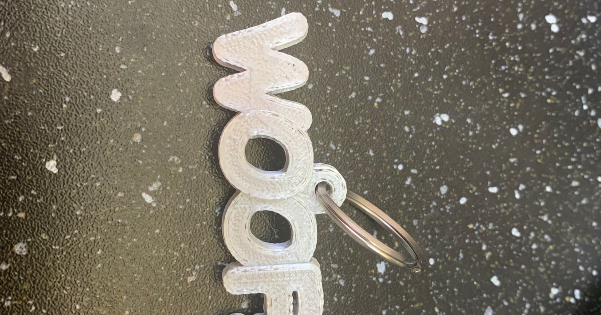 WOOF! dog tag by 4kicks | Download free STL model | Printables.com