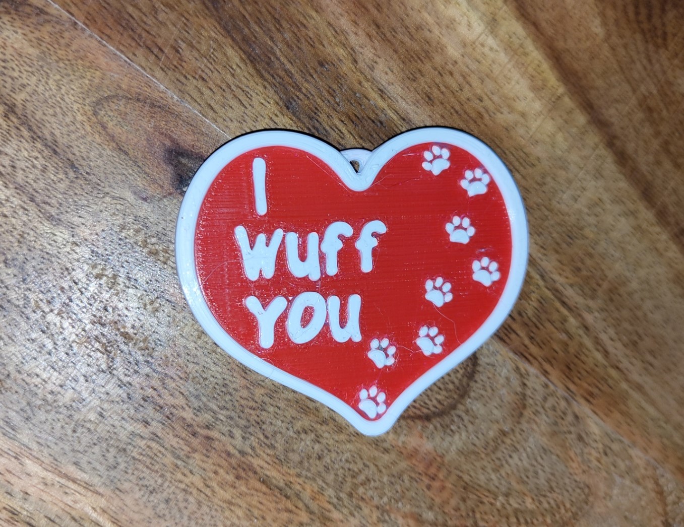 I Wuff You / I Woof You Dog Tag by Tomtom5893 | Download free STL model ...