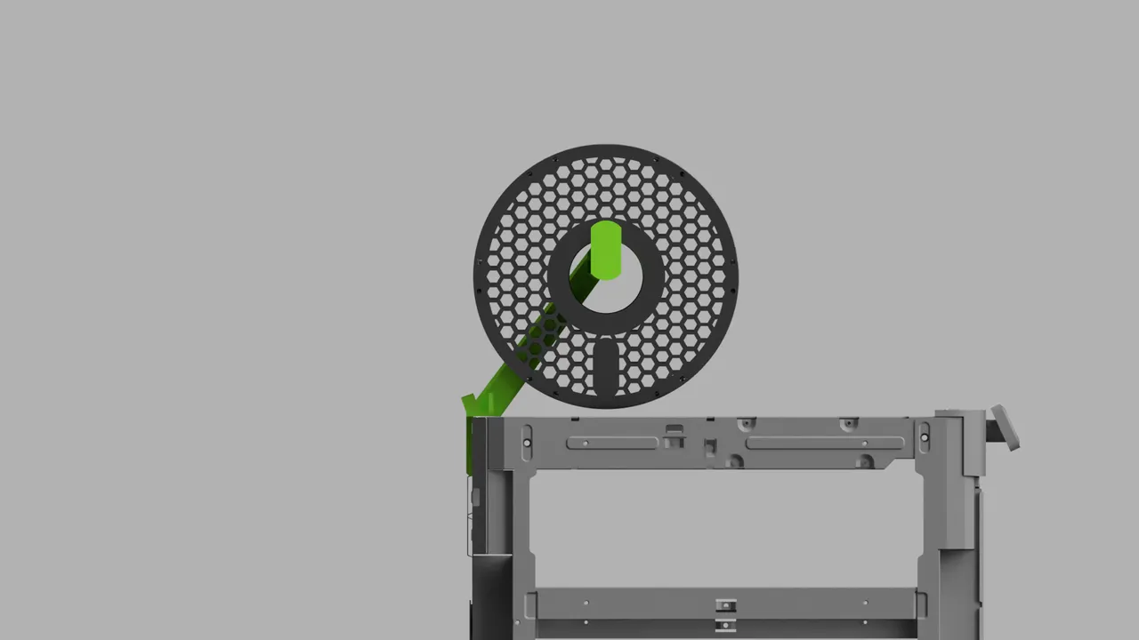 Bambu Lab P1P Dual Top Spool Holder by CUBEIFY | Download free STL ...