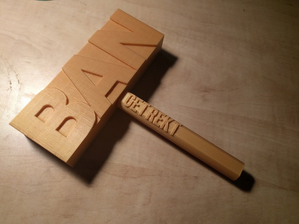 Rainbow Six Seige Ban Hammer by JP Powers | Download free STL model ...