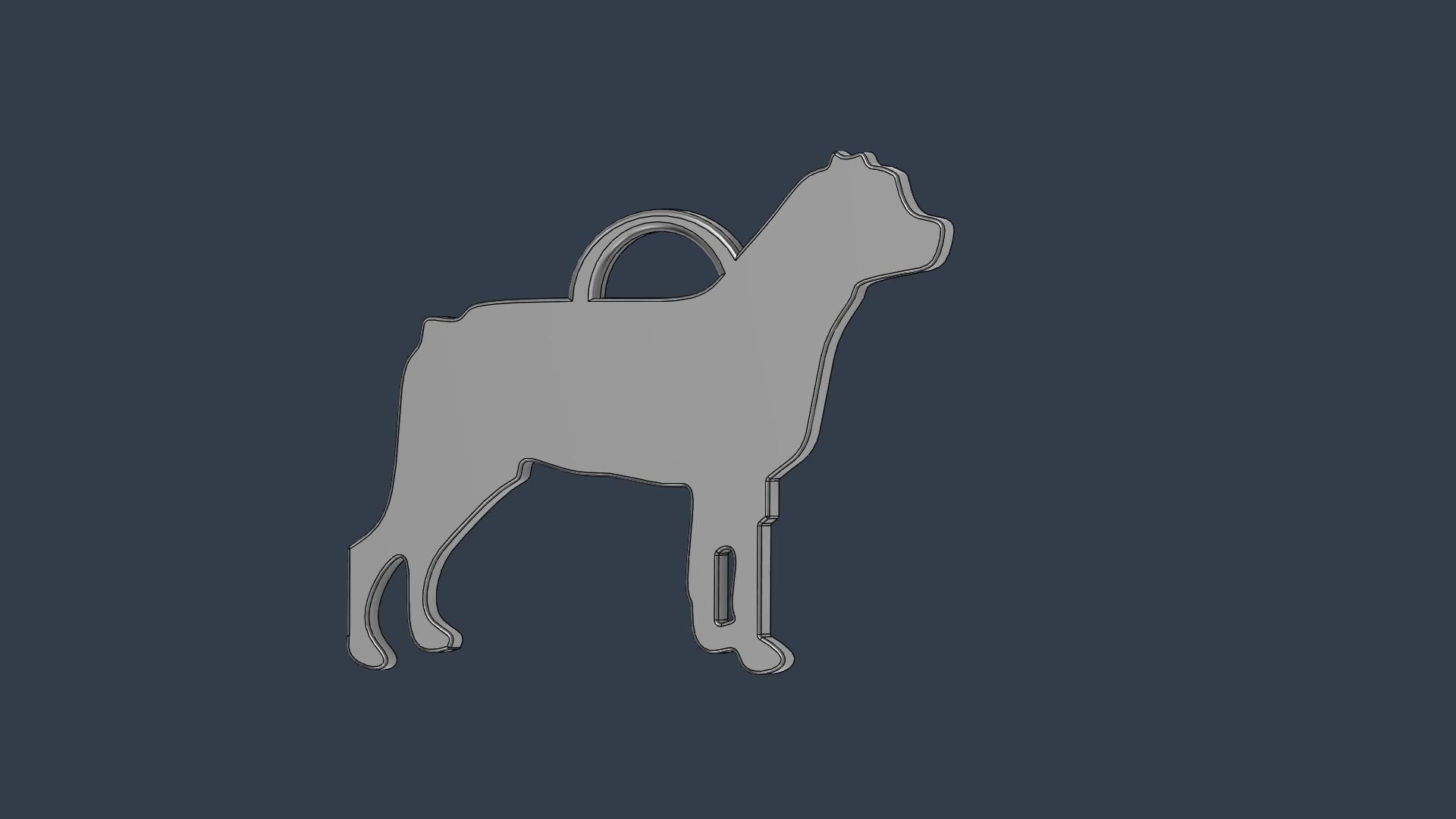 Rottweiler dog ID tag por Nikola Medo | Descargar modelo STL gratuito ...