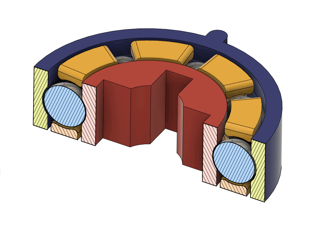 3D DIY groved bearing 22*26*7 by 4XS | Download free STL model ...