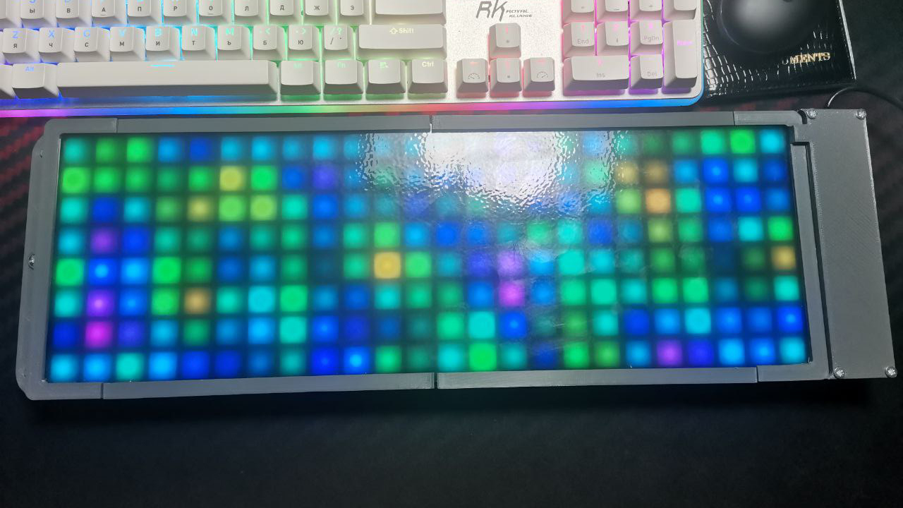 WS2812B 5050 RGB 8x24 Led Display (Arduino) by Anton Kapibarov ...