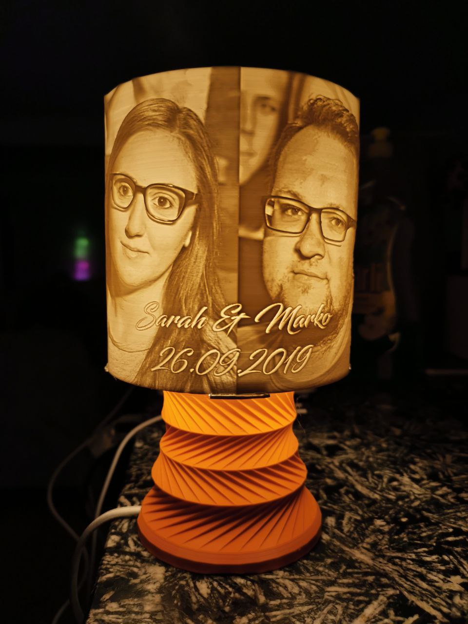 Lithophane rgb led lamp by grillbude | Download free STL model ...