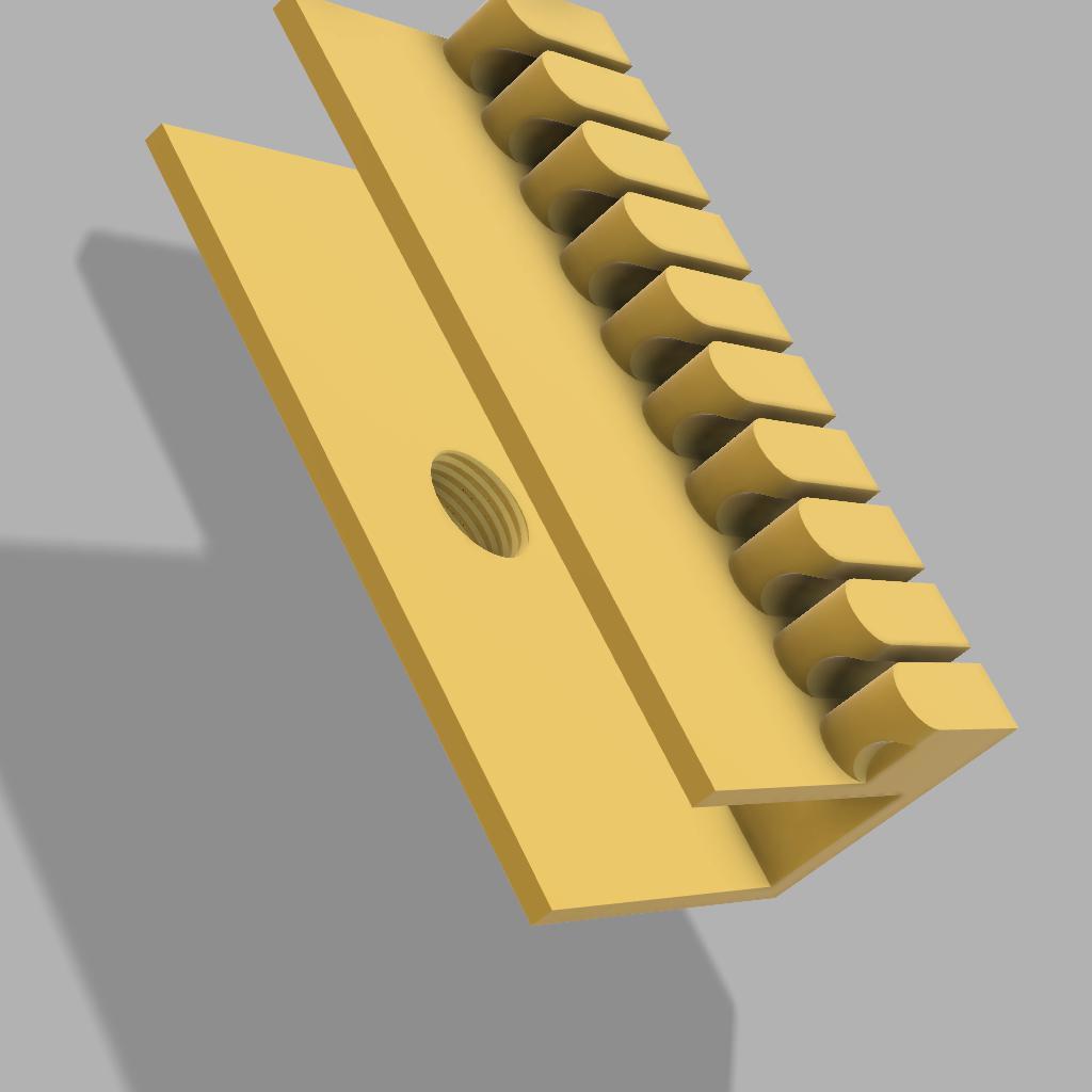 table_parametric_cable holder by jacknife1962 | Download free STL model ...