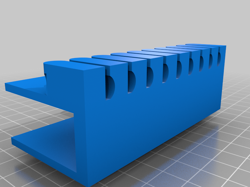 table_parametric_cable holder by jacknife1962 | Download free STL model ...