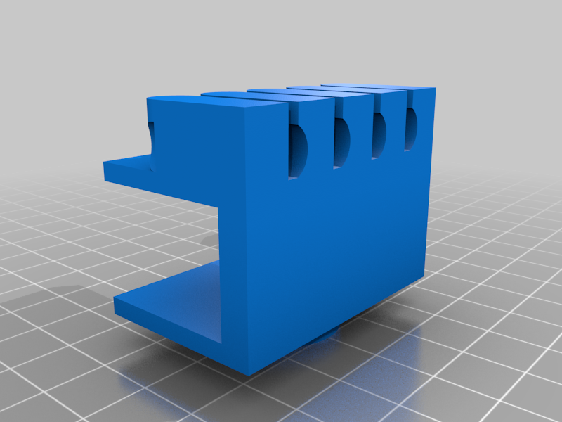 table_parametric_cable holder by jacknife1962 | Download free STL model ...
