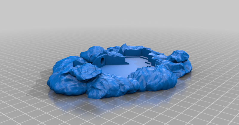 Crystal thing - Rock Base Remix by Tekjock | Download free STL model ...