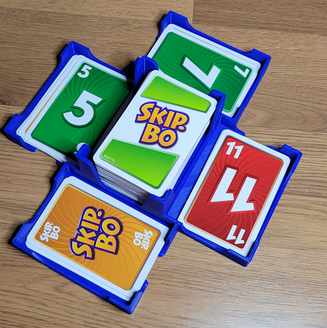 Skip-Bo Card Rack by Tekjock | Download free STL model | Printables.com