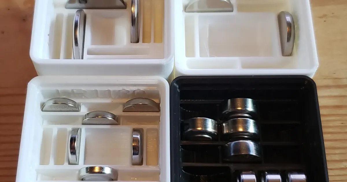 AGx Button Cell Battery Holders (Gridfinity, Stackable, Labelled) von ...