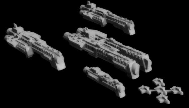 Space ship fleet for A Billion Suns by Tinnut | Download free STL model ...