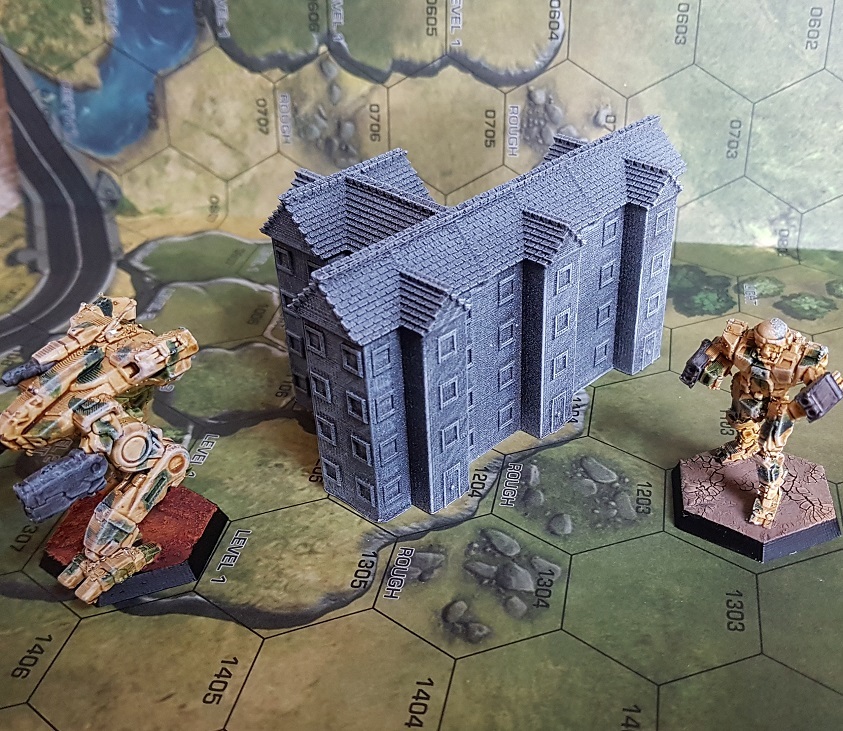 Residential Building for 6mm - 1/285 war games (Battletech, Epic 40k ...