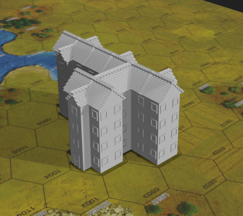 Residential Building for 6mm - 1/285 war games (Battletech, Epic 40k ...