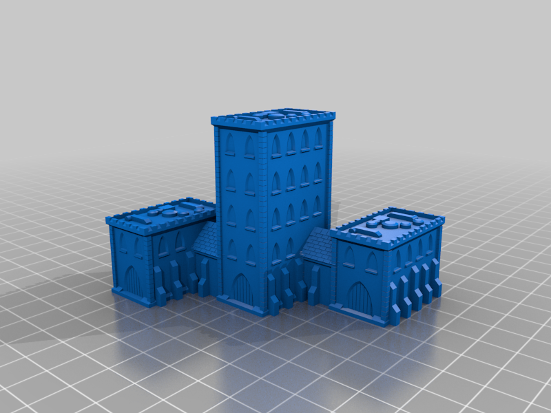 Gothic style Buildings for 6mm / 1:285 scale gaming sample by Tinnut ...
