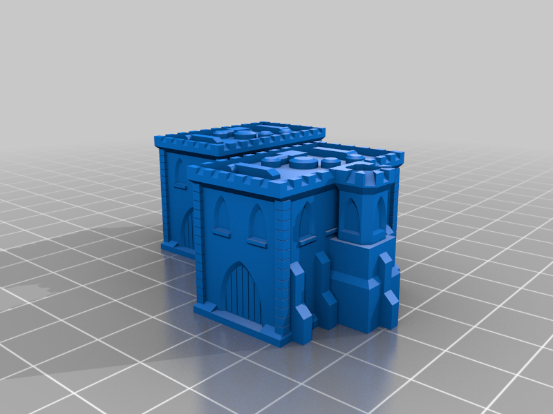 Gothic style Buildings for 6mm / 1:285 scale gaming sample by Tinnut ...