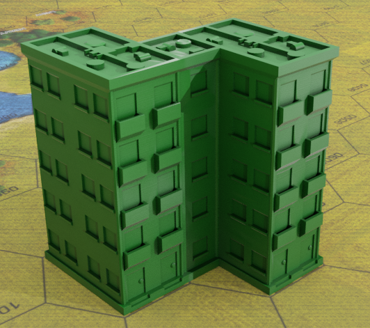 Residential Buildings for 6mm / 1:285 scale gaming sample by Tinnut ...