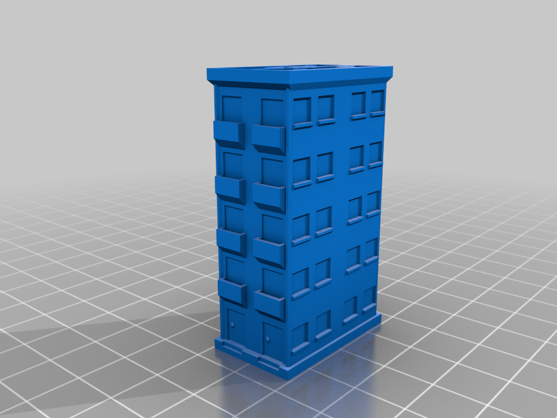 Residential Buildings for 6mm / 1:285 scale gaming sample by Tinnut ...