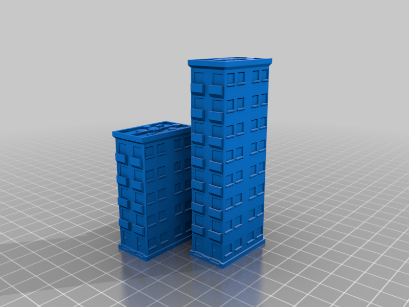 Residential Buildings for 6mm / 1:285 scale gaming sample by Tinnut ...