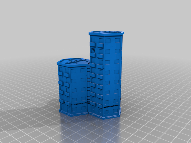 Hexagonal Residential Buildings for 6mm / 1:285 scale gaming samples by ...