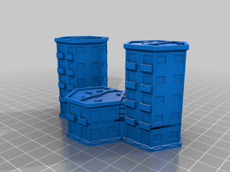 Hexagonal Residential Buildings for 6mm / 1:285 scale gaming samples by ...