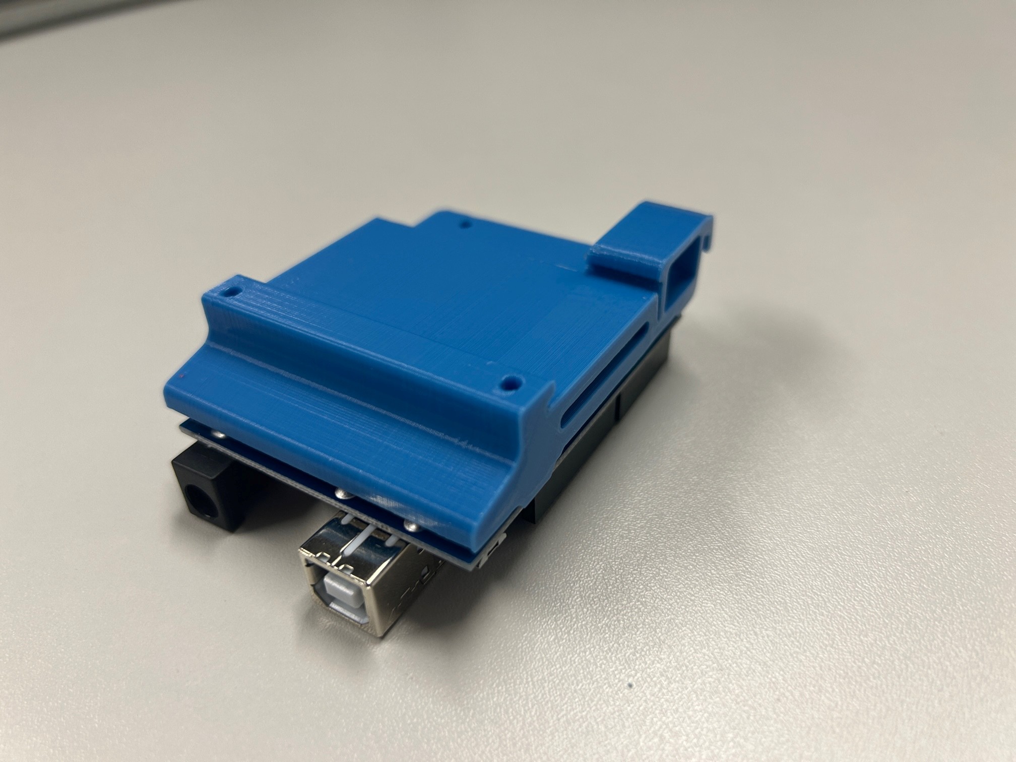 Arduino Uno Cnc Shield Din Rail Mount By Towilab Download Free Stl Model